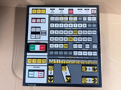 Hitachi Seiki Seicos II 2 Panel Keyboard NEW SMCN-2B OPI-MC 10-02-01 TF ...