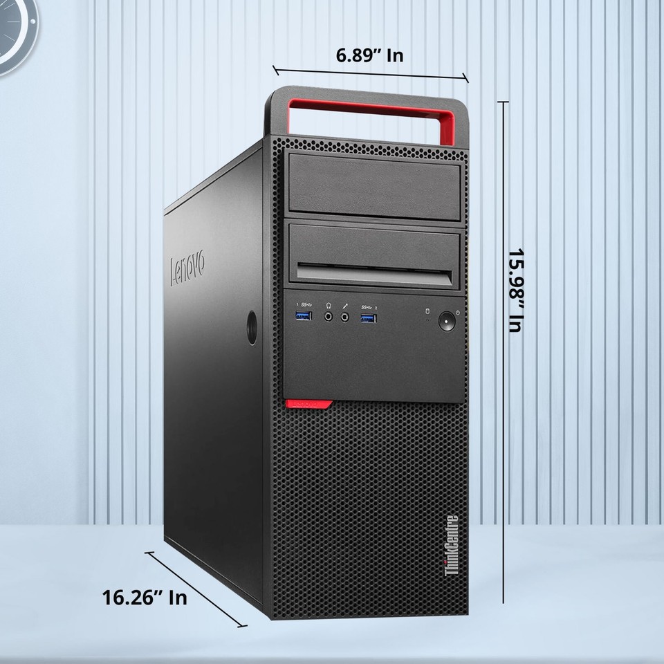 Lenovo Tower Desktop PC i5-6500 64GB 2TB SSD 2TB HDD Built-in Wi-Fi ...