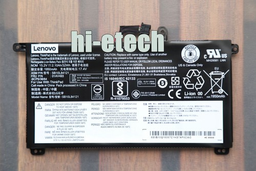 Genuine 01AV493 00UR890 00UR891 Battery for Lenovo ThinkPad T570 T580 ...