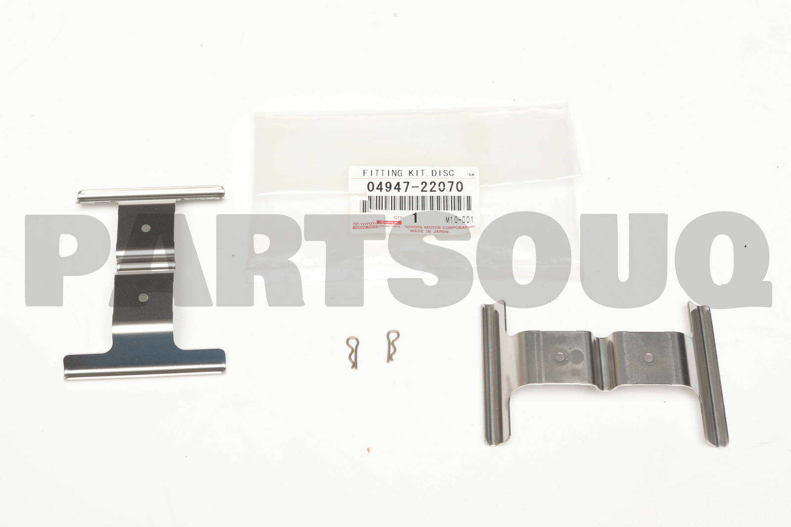 0494722070 Genuine Toyota FITTING KIT, DISC BRAKE, FRONT 04947-22070 | eBay