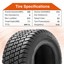 18x8.50-8 Lawn Turf Mower Tires 4Ply 18x8.50x8 Heavy Duty Garden ...