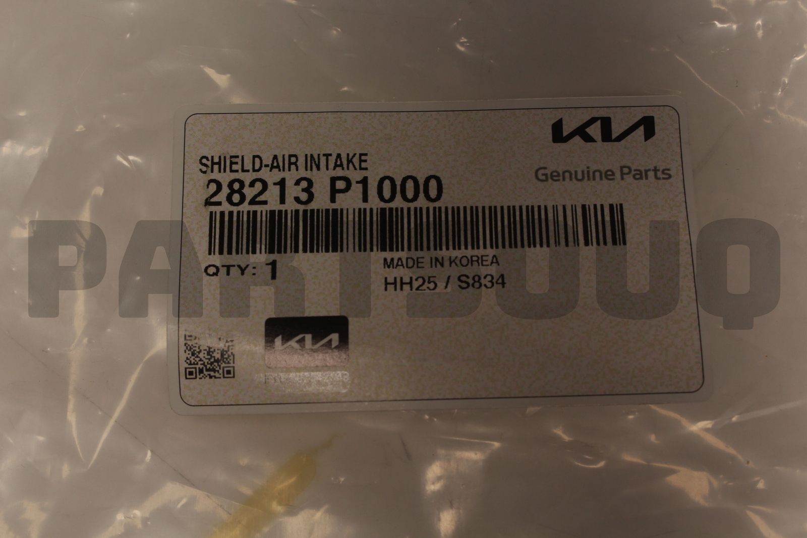 28213P1000 Genuine Hyundai / KIA SHIELD-AIR INTAKE | eBay