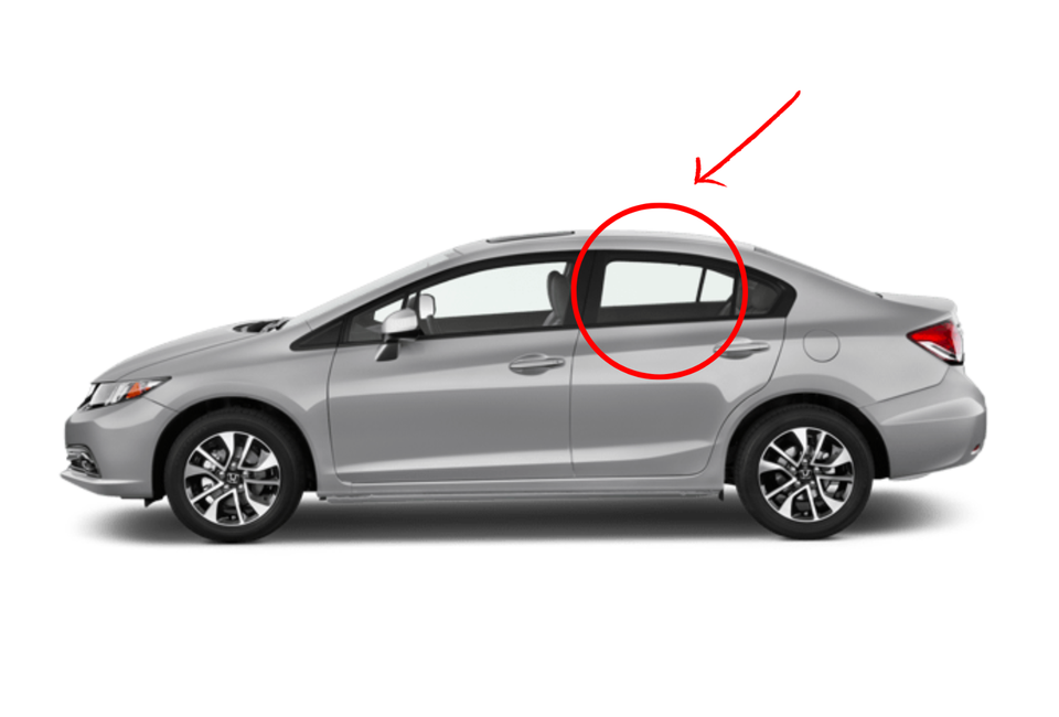 Fits 2013-2015 Honda Civic 4 Door Sedan Driver Side Rear Left Door ...