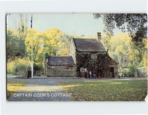 Postcard Captain Cook's Cottage, Fitzroy Gardens, Melbourne, Australia ...