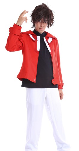 Jaden Yuki Cosplay Halloween Costume Monsters GX Slifer Red Set Size ...
