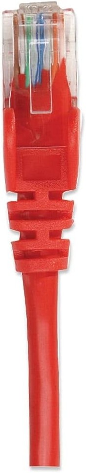 Intellinet Network Patch Cable, Cat6, 1m, Red, CCA, U/UTP, PVC, RJ45 ...
