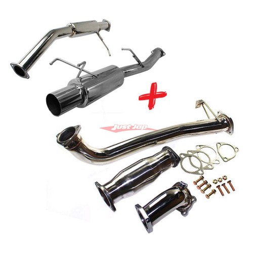 JJR Hyperflow Stainless Steel Exhaust System (Catco Bundle A) Fits ...