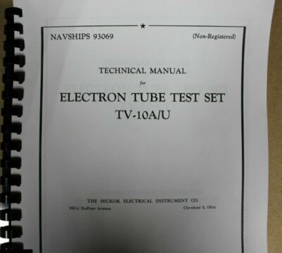Tube Testers - Military Tube Tester
