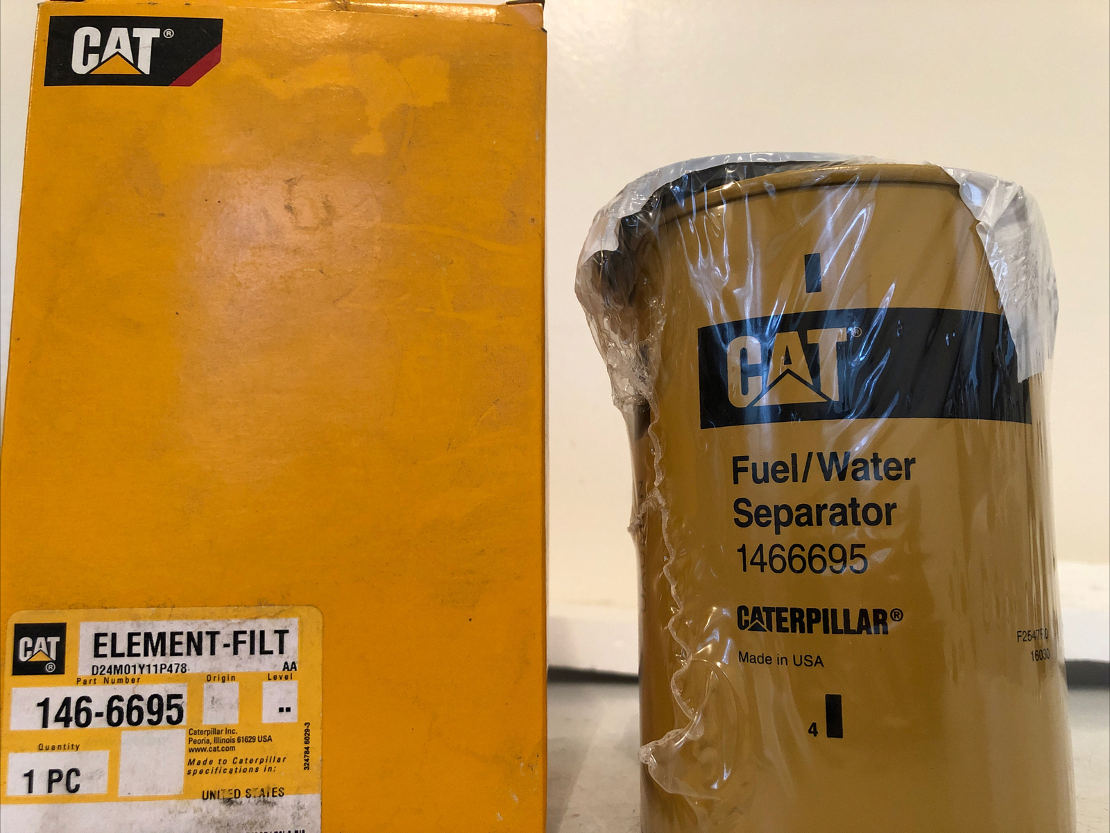 Caterpillar+146-6695+CAT+Fuel+Water+Separator+Filter+1466695 for sale ...