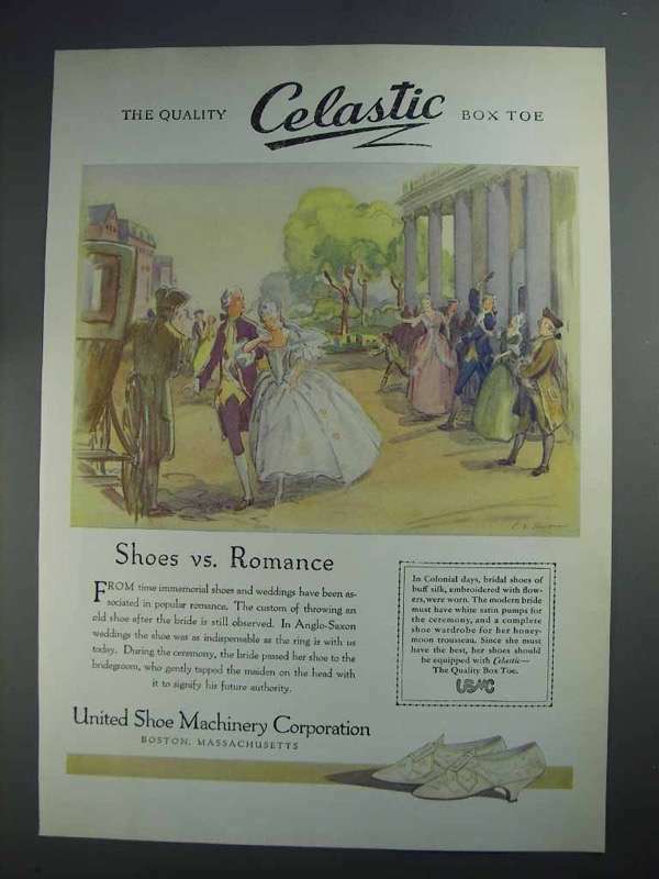 1927 USMC Celastic Box Toe Ad - Shoes Vs. Romance | eBay