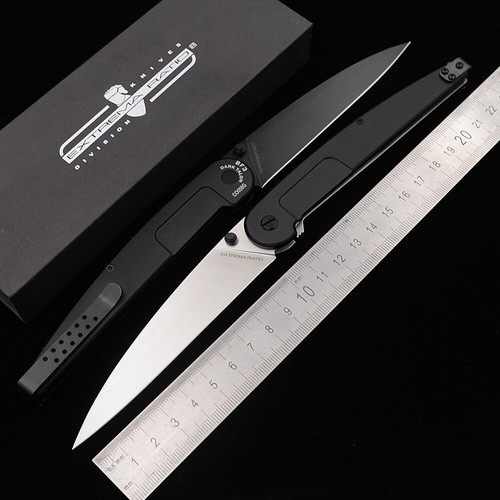 10.7 " BF3 Folding Knife Tool Edc 8cr13mov Blade Black Aluminum Handle ...