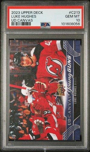Luke Hughes, New Jersey Devils 2023-24 Young Guns Outburst and Canvas ...