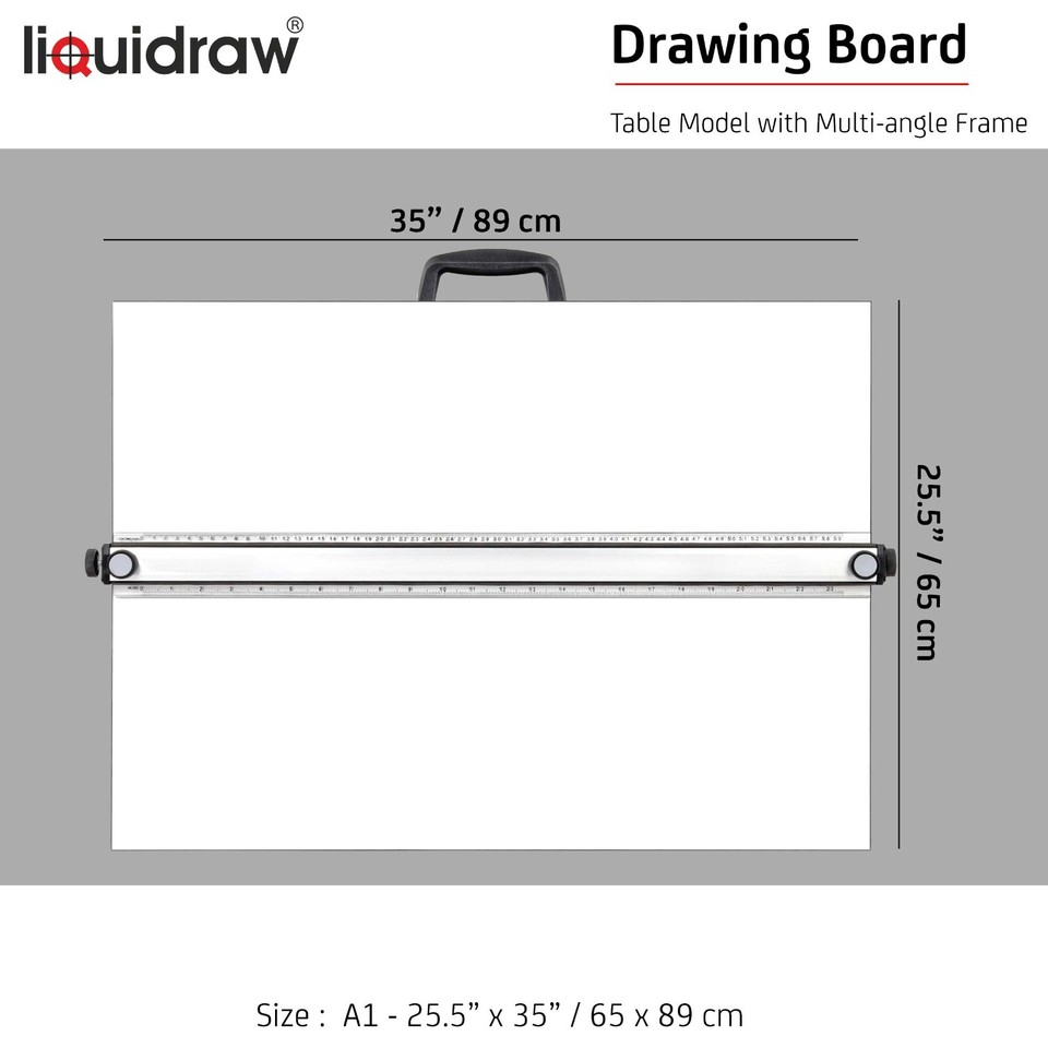 A3 A2 A1 Drawing Board With PARALLEL MOTION & STAND Tilted Architecture ...
