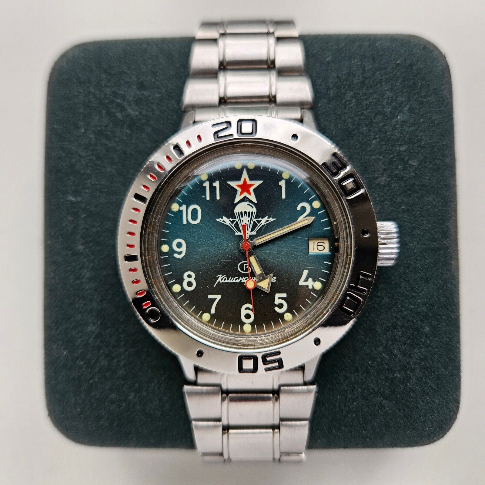 Vintage Vostok AMPHIBIAN Diver soviet Russian Automatic Dive 2416b ...