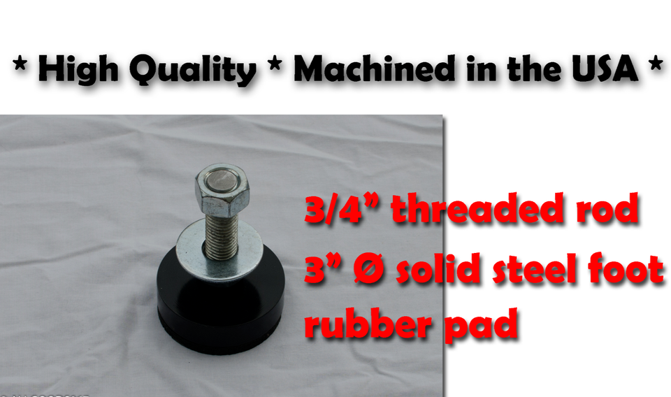 Knee Mill Leveling Feet DIY You Provide SUPPORT BARS Bridgeport Milling ...