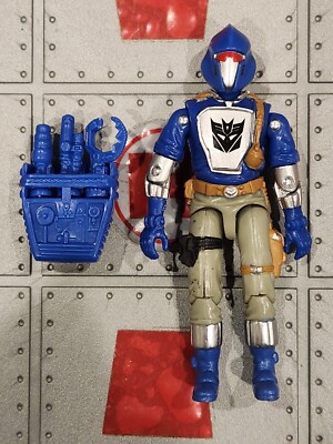 GI Joe Black Major Custom Transformers Soundwave BAT Blue Decepticon ...