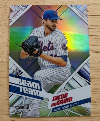 2021 Stadium Club Chrome Beam Team insert JACOB DeGROM #BTC10 Mets | eBay