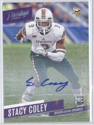 2017 Prestige Rookie Signatures #212 Stacy Coley | eBay