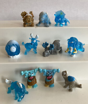 Zuru Smashers Ice Age Figures Lot of 11 Dino Melted Moose Toys Flocked ...