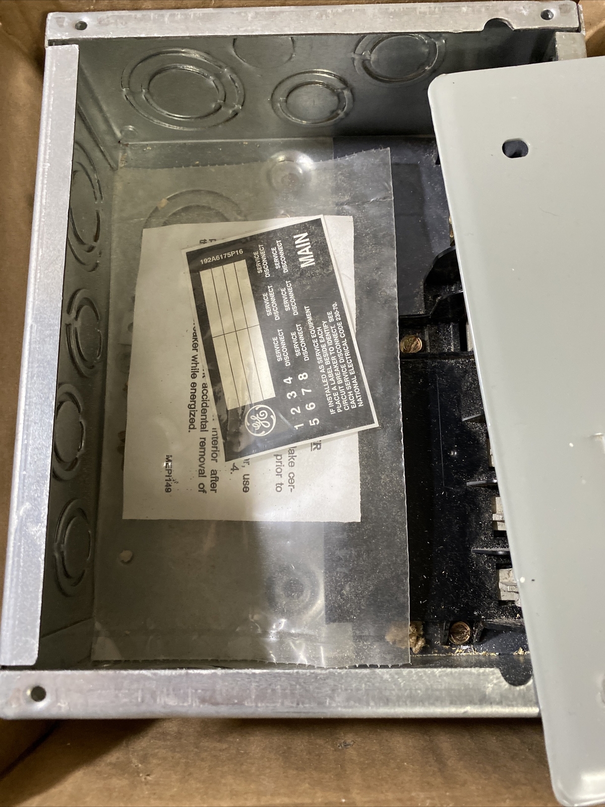 GE ENERGY INDUSTRIAL SOLUTIONS TL412CP Main Lug Load Center | eBay