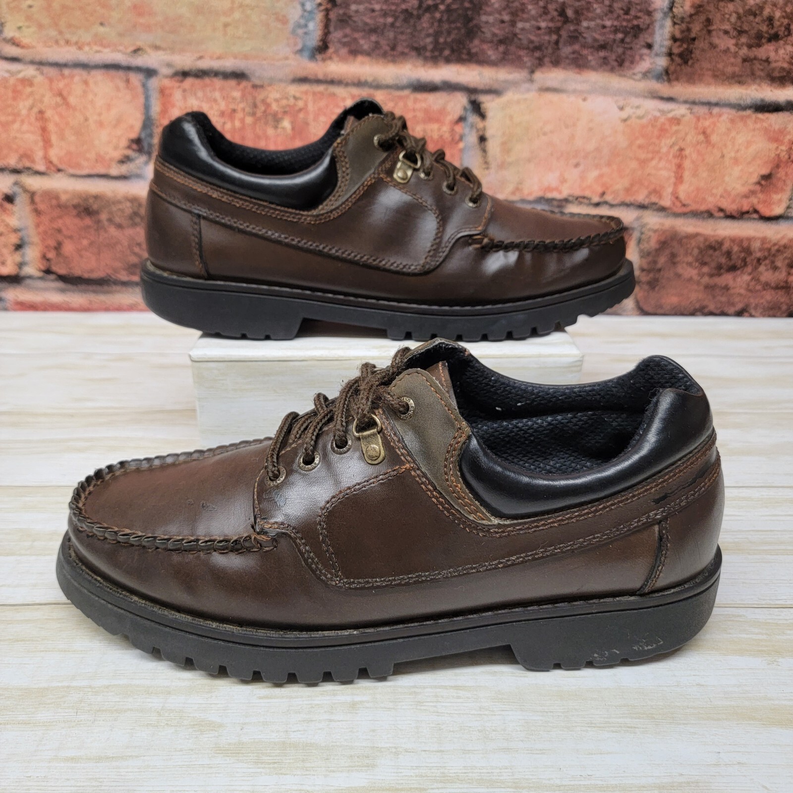 Original RUGGED OUTBACK Brown Oxford Lace Up Mens Siz… - Gem
