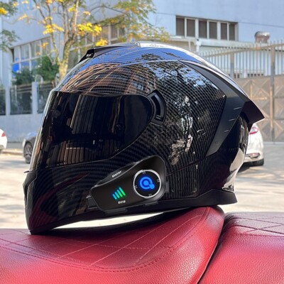 Bluetooth Motorcycle Helmet Camera Recorder Full Face Dot Approved ...