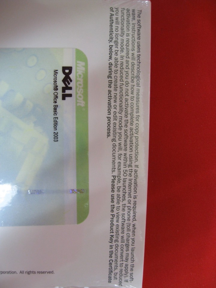 NEW sealed Microsoft Office Basic Edition 2003 | English Version w/Product Key | eBay