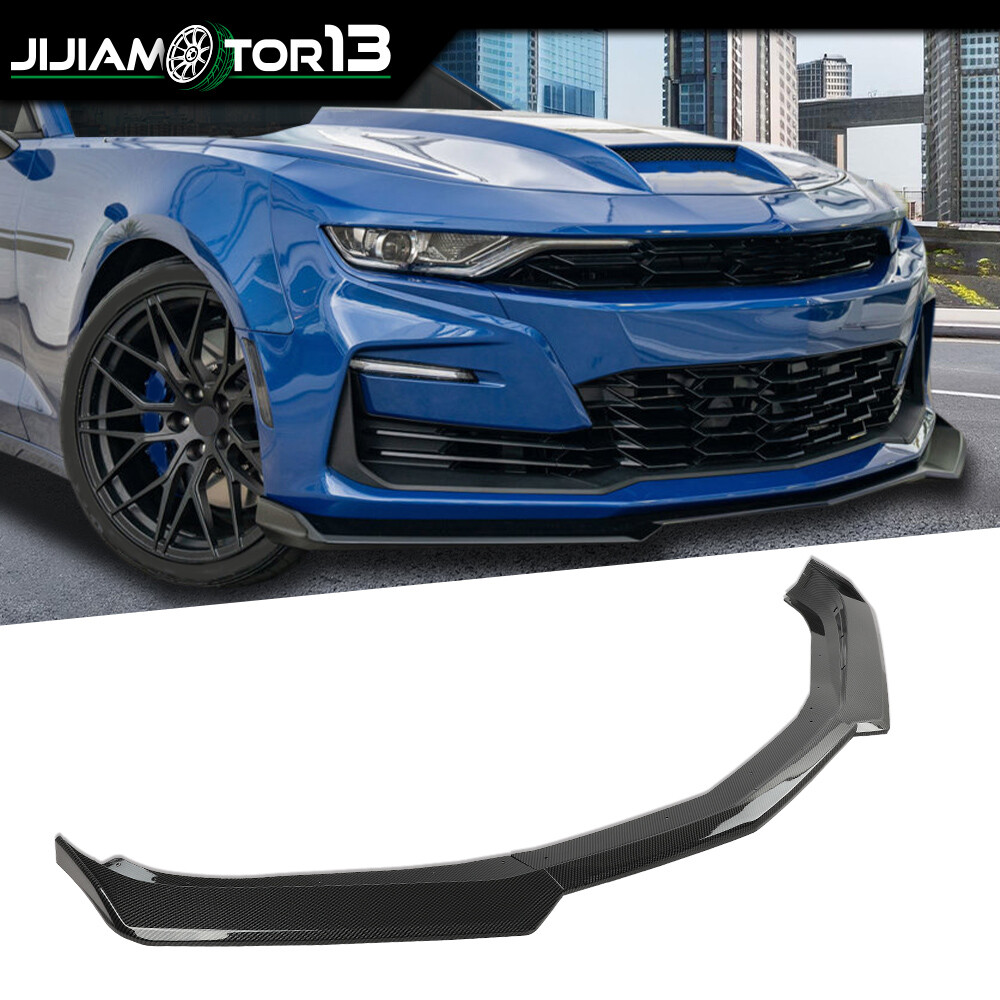 Fit For Chevy 16-22 Camaro 1LE Style Carbon Fiber Front Bumper Lip ...