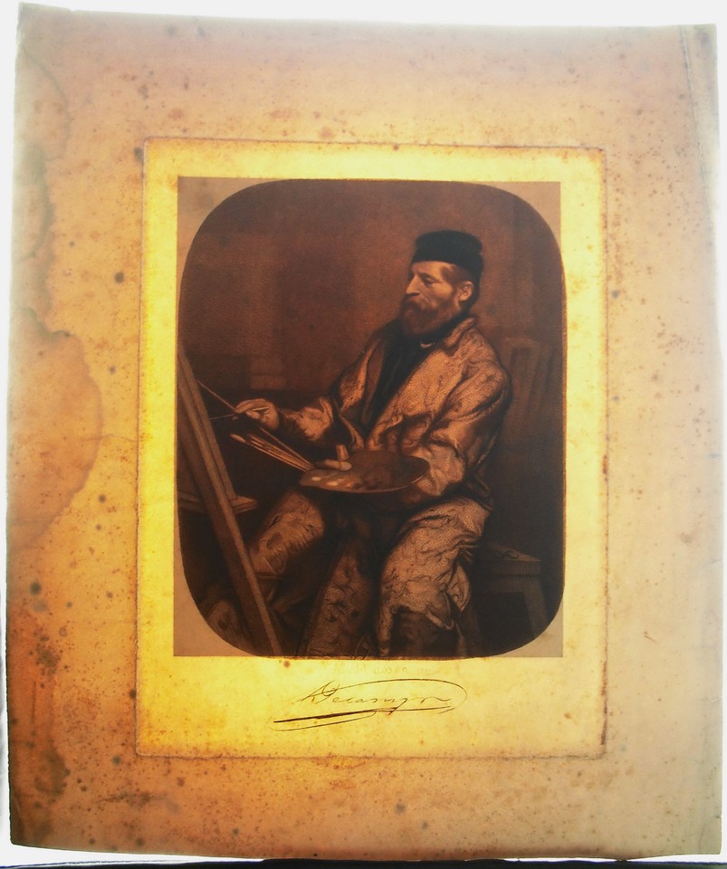 1852 Autoportrait de Alexandre-Gabriel Decamps sc Alphonse Charles ...