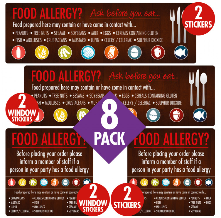 Food Allergy Stickers