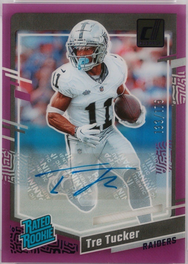 2023 Panini Clearly Donruss - Tre Tucker #87 Purple Autographs /175 (AU ...