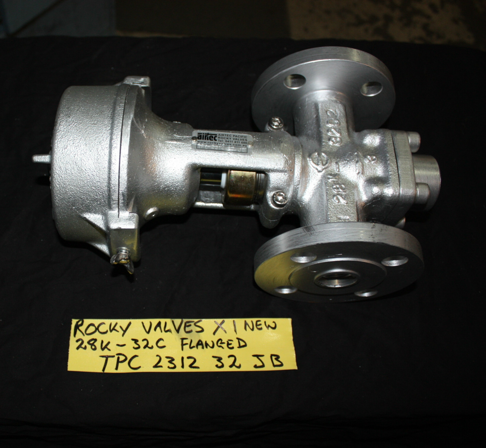 AirTec Rocky TPC-2312-32JB 1 1/4" DN32 flanged 3 way piston act.valve ...