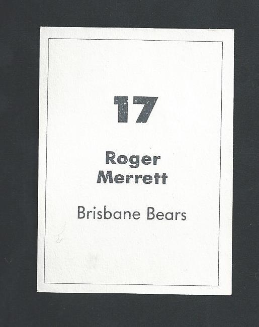 Brisbane Bears Roger Merrett | eBay