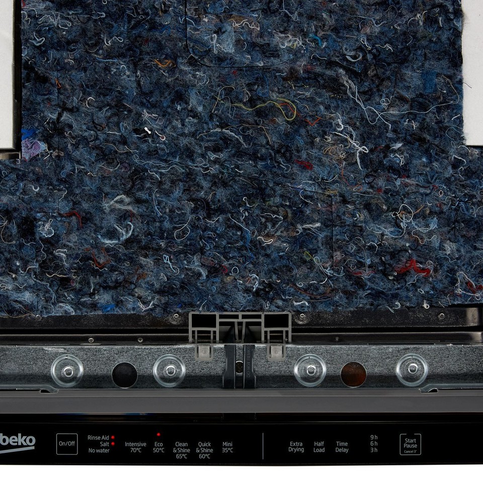 Beko DIS15020 Fully Integrated Dishwasher Slimline 45cm 10 Place Black ...