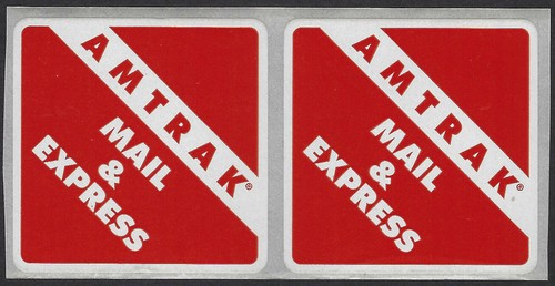AMTRAK Mail & Express Labels (Pair) | eBay
