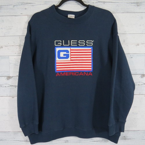 Guess USA Embroidered Americana Sweatshirt One Size Fits All *See ...
