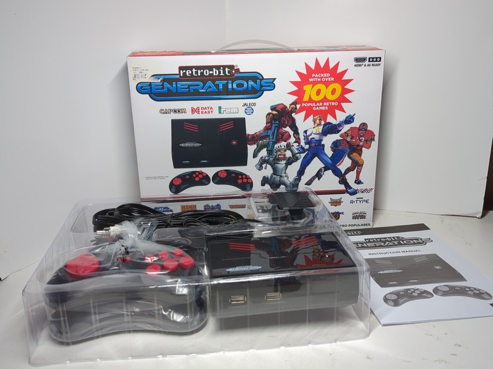 Retro-Bit Generations Plug & Play Retro Game Console (Built-in Retro 100+ Games) | eBay