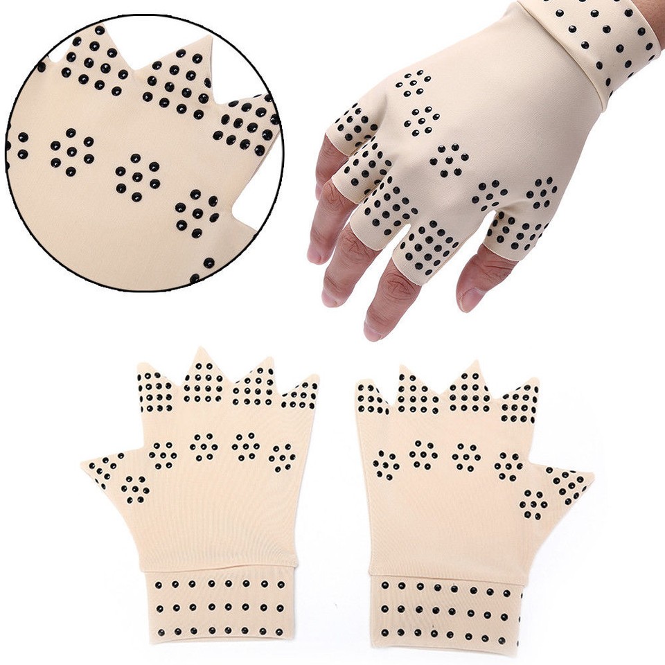 Magnetic Anti-Arthritis Compression Gloves Hand Wrist Brace Pain Relief ...