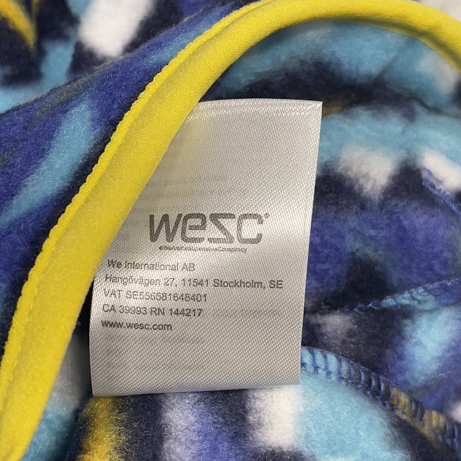 Wesc Moritz Aztec AOP Polar Fleece Full Zip Jacket Unisex Large NWT ...