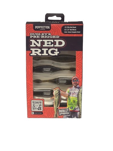 Perfection Lures Dudley's Pre-Rigged Ned Rig- Green Pumpkin Violet ...