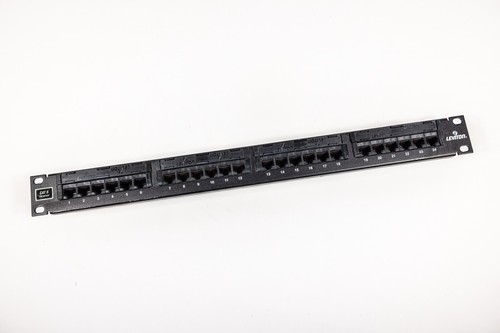 Leviton Universal 24 Port CAT 5 Cat5 Patch Panel 59596-U24 | eBay