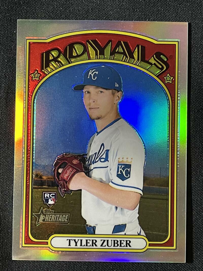 2021 Heritage High Number Chrome Refractor #659 Tyler Zuber NM-MT /572 ...