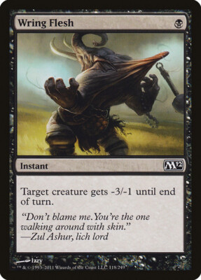 MTG Wring Flesh Magic 2012 Core Set 118/249 Regular Common Near Mint NM ...