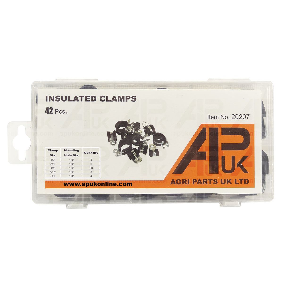 42pc Assorted Rubber Lined P insulated Clips Clamps Wire Cable Hose ...