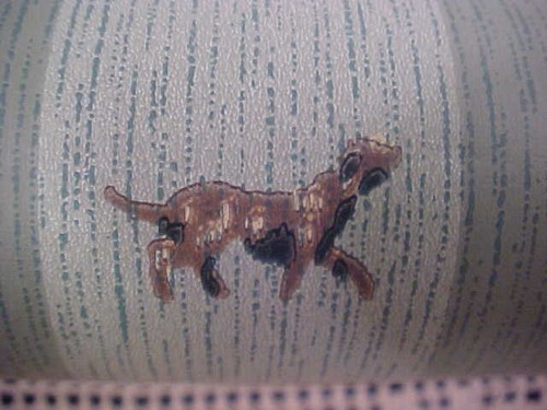 Hunting Dog Motif Wallpaper Border Green Stripe 55.4sq ft 20.3" x 32 ...