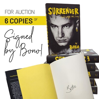 First Edition Surrender Bono Signed IN HAND HC Memoir U2 RARE ...