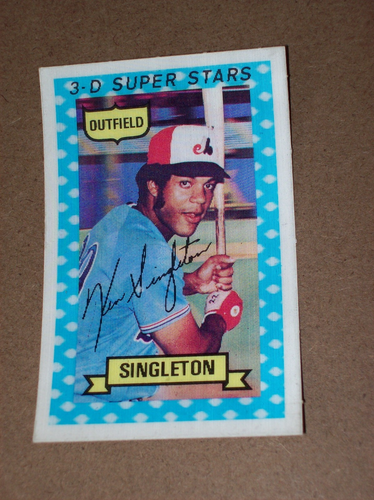 1974 Kellogg's 3-D super stars baseball Ken Singleton card #48 NM+ TINY ...