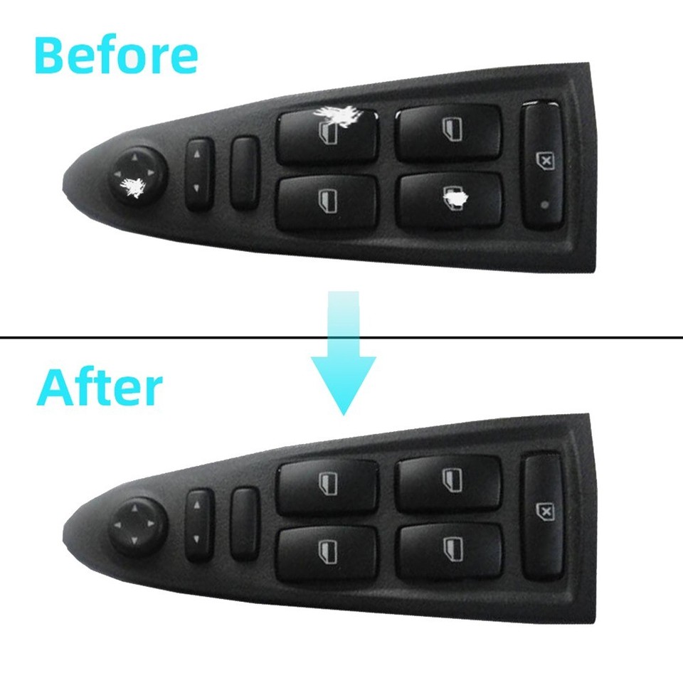 For Fiat Croma Window Button Decal Stickers for Push Button Repair ...