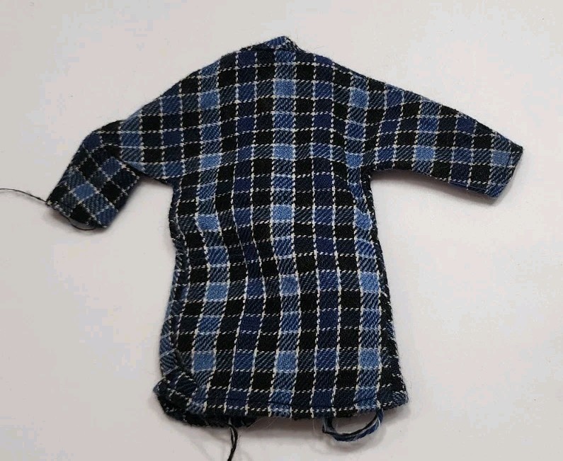 TRESSY CRICKET COAT WINDY WEATHER BLUE PLAID BARBIE SKIPPER VTG DOLL ...