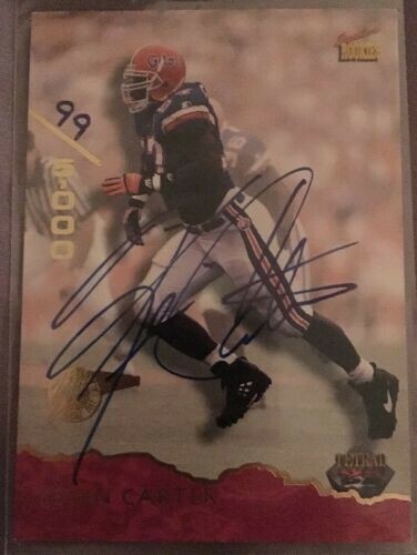 1995 Kevin Carter Florida Gators Football Signature Rookies Autograph ...